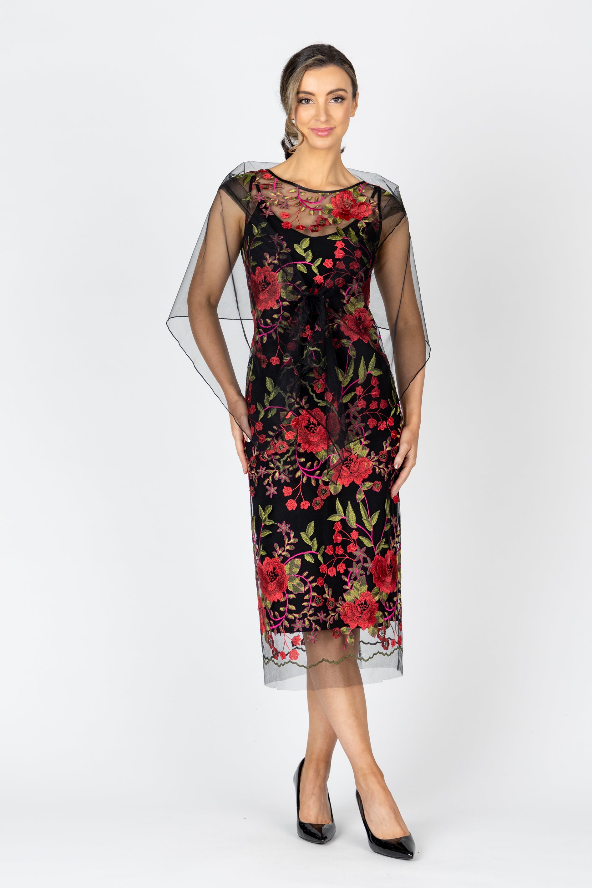 Lisa Barron | RUBY ROSE Trimmed Cocktail Scarf | Made in Melbourne